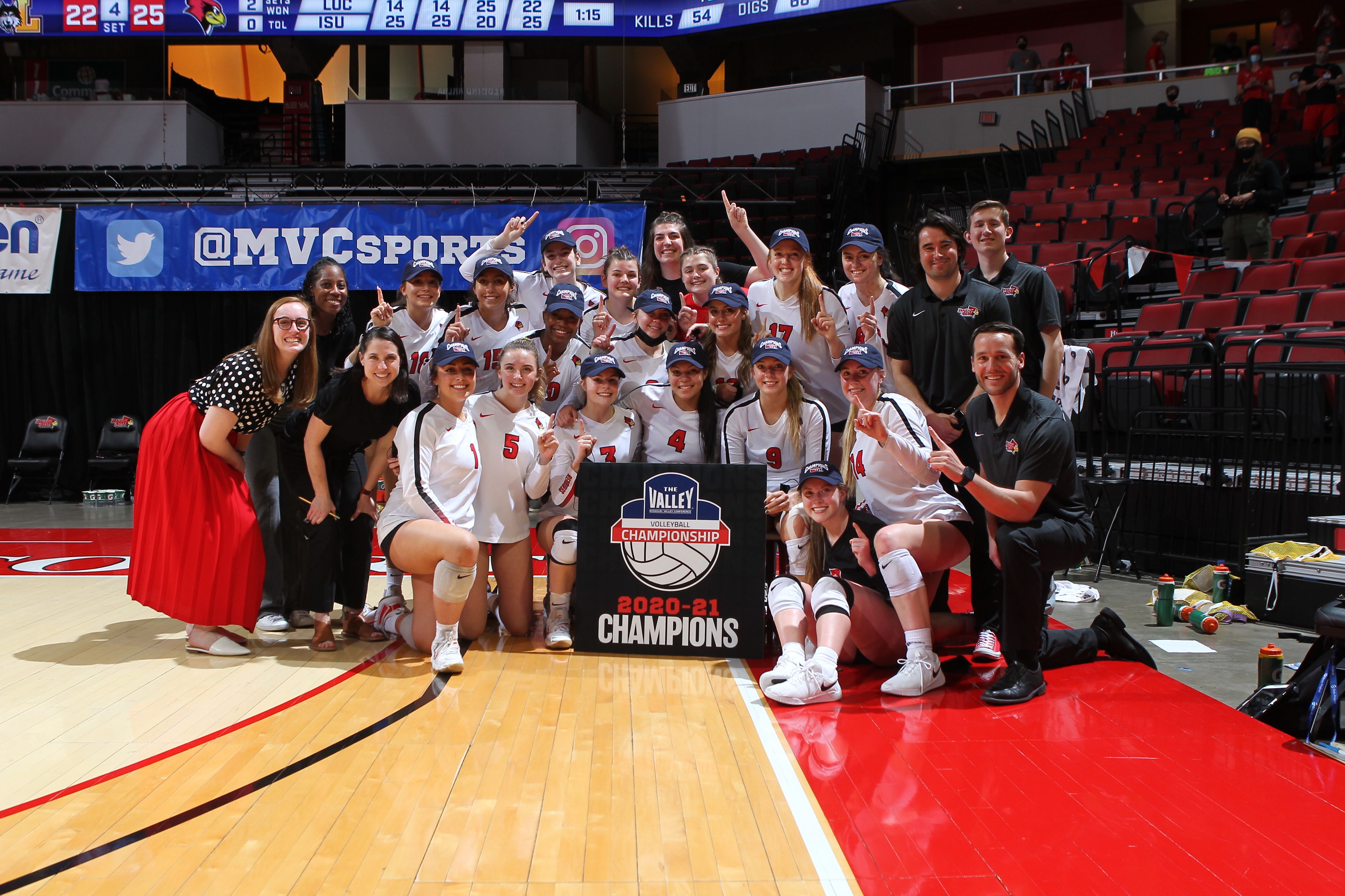 Redbird Volleyball crowned MVC Champions - WZND Fuzed Radio